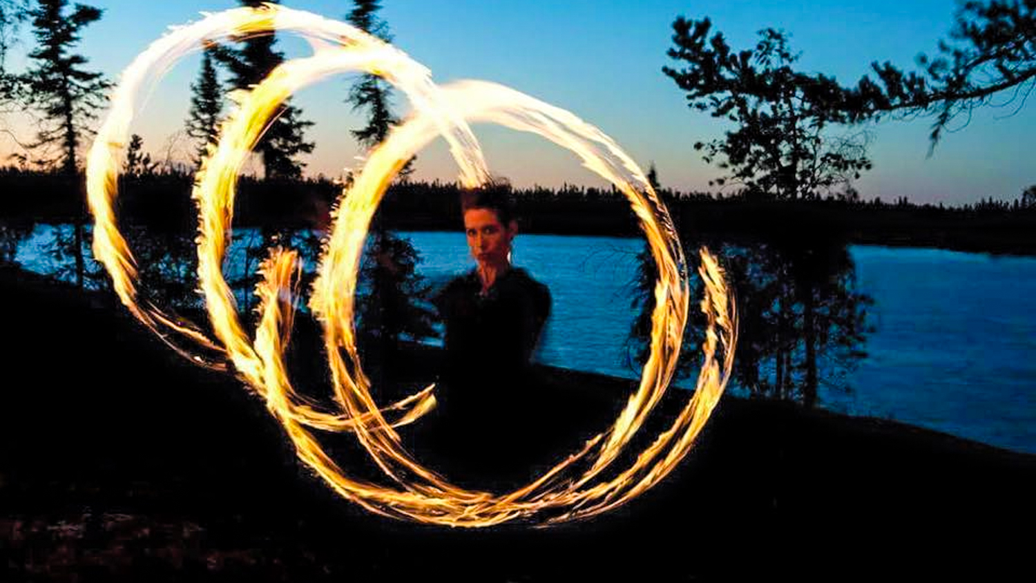 Dump and chase: Yellowknifer’s frantic fire spinning rummage