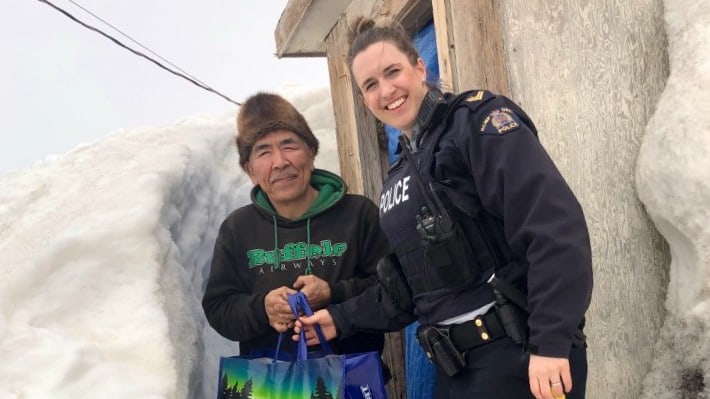 In Paulatuk, police hold a radio bingo for local Elders