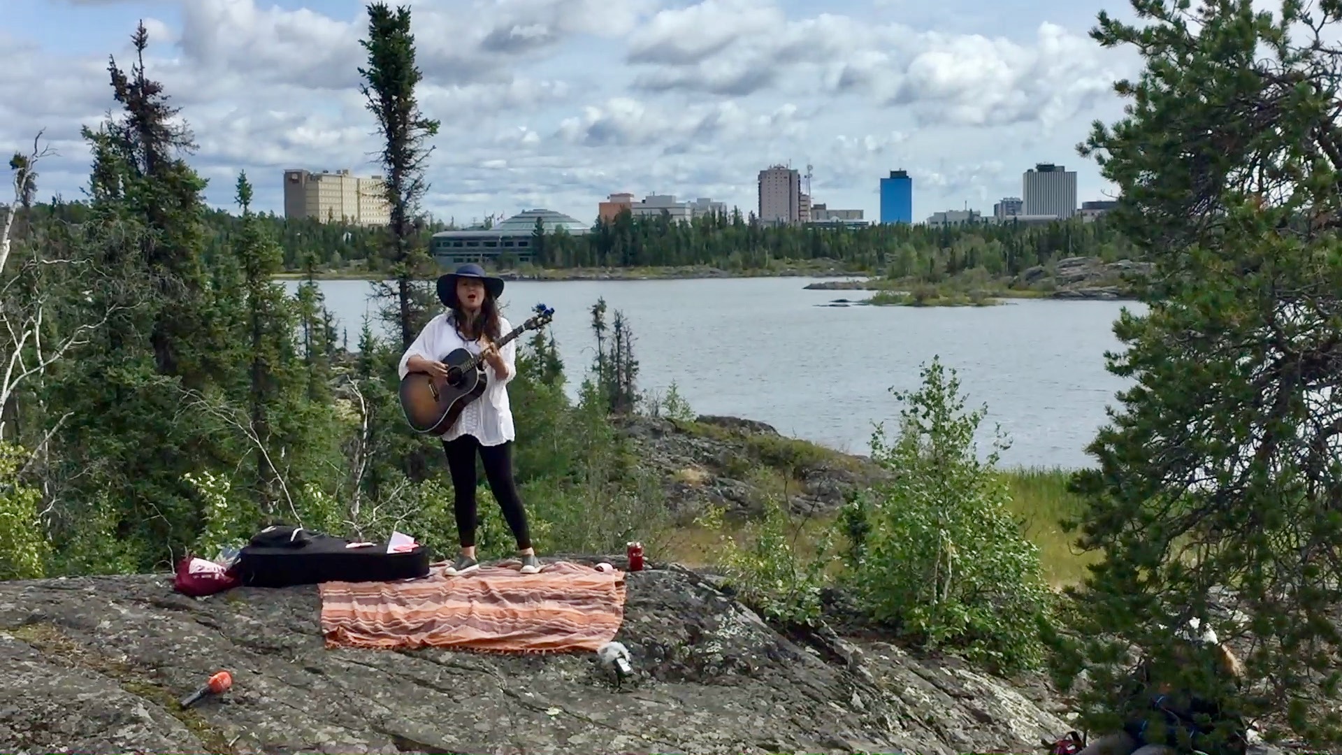 Watch: Buskers in the Bush on YK’s Frame Lake Trail