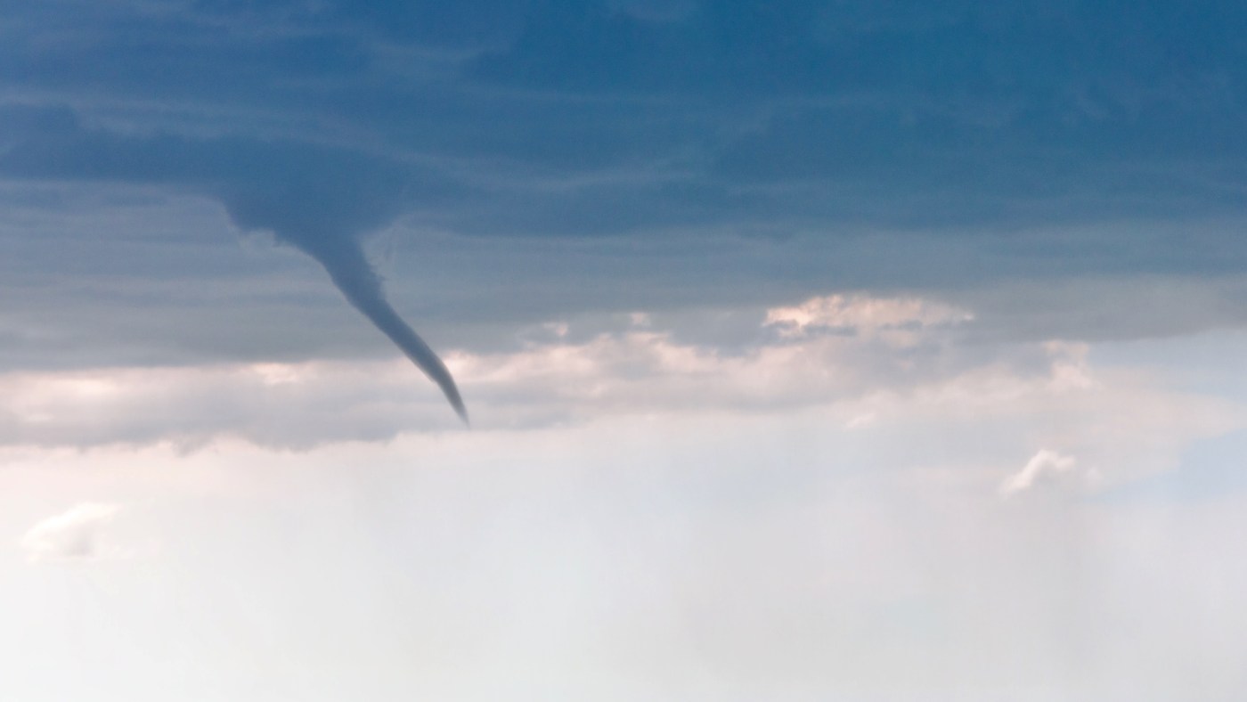 Tuesday’s forecast between Norman Wells and Wrigley? Funnel clouds.