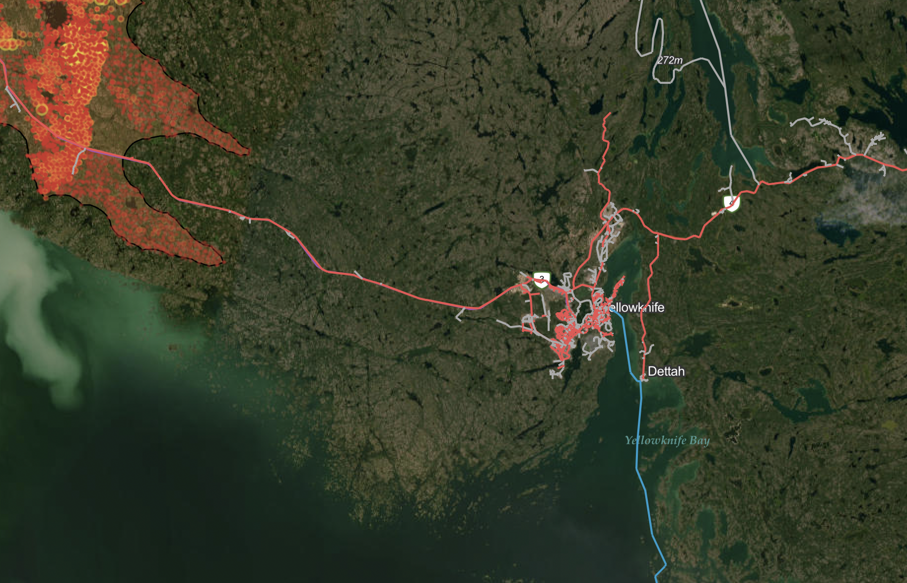 Wildfire closer to Yellowknife but ‘not expected to reach’ city soon
