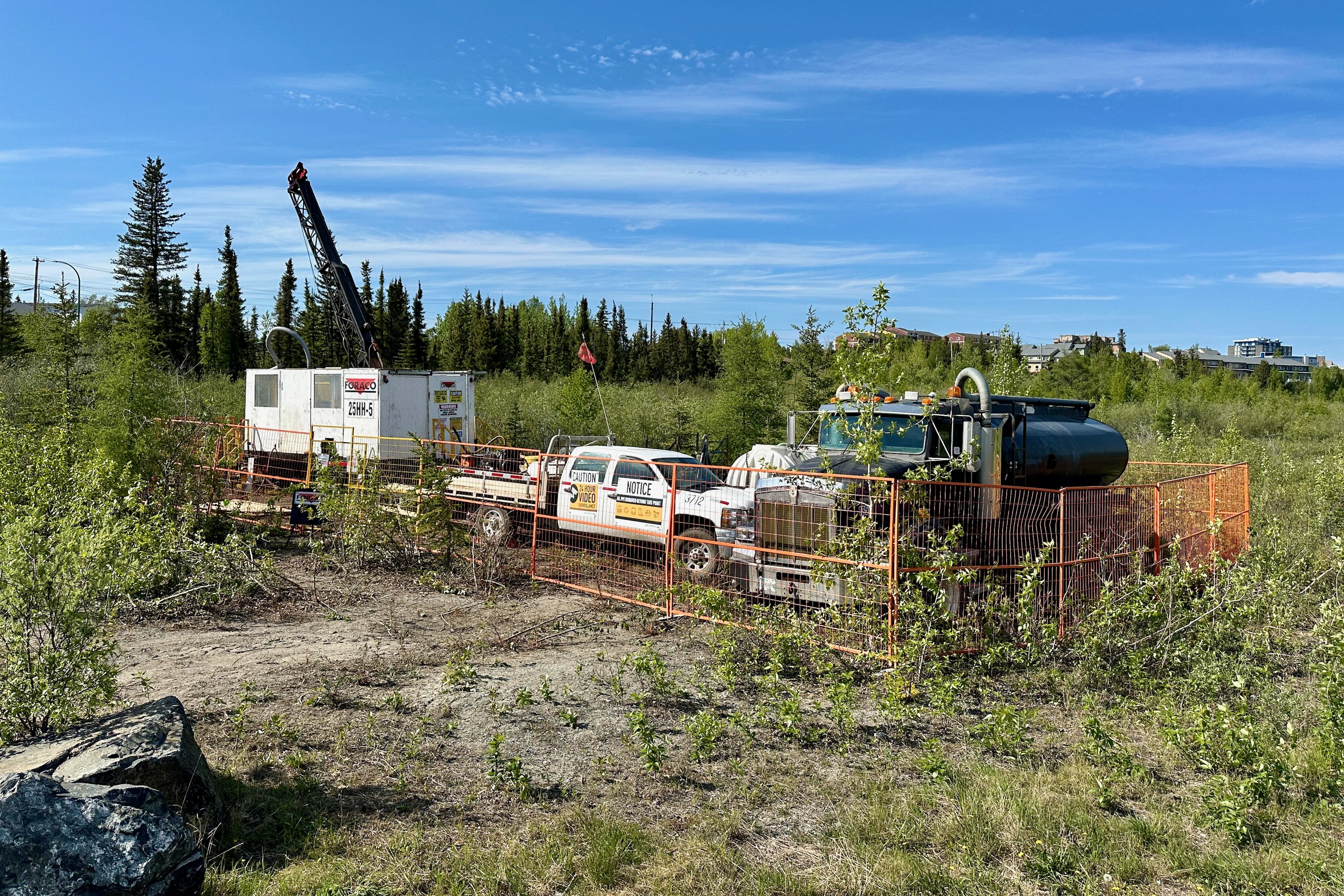 What is that drilling operation doing on Yellowknife’s Con Road?