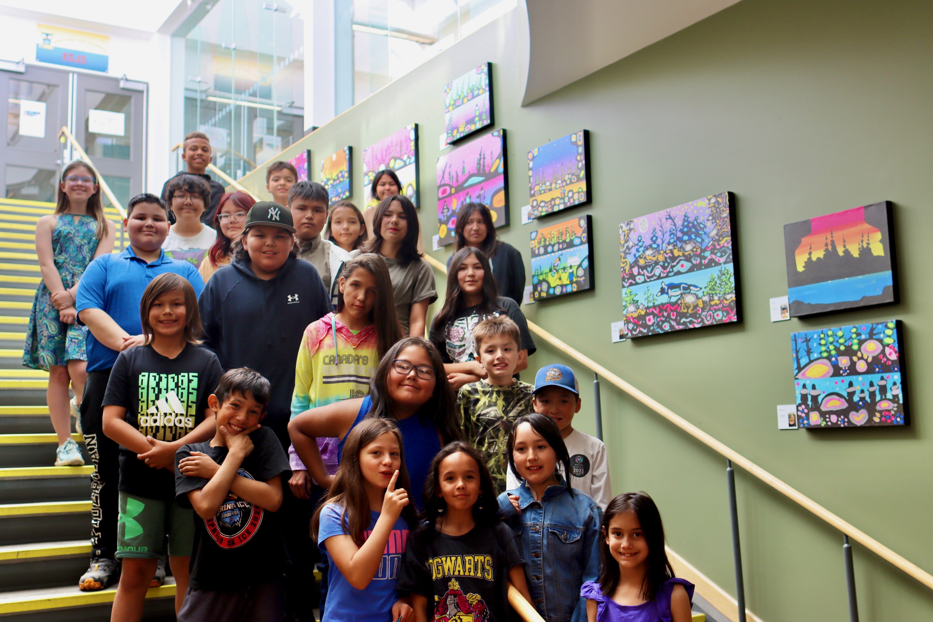 Leadership students find a space on Yellowknife school’s walls