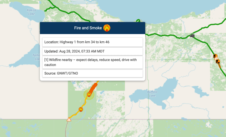 NWT upgrades its online highway conditions map