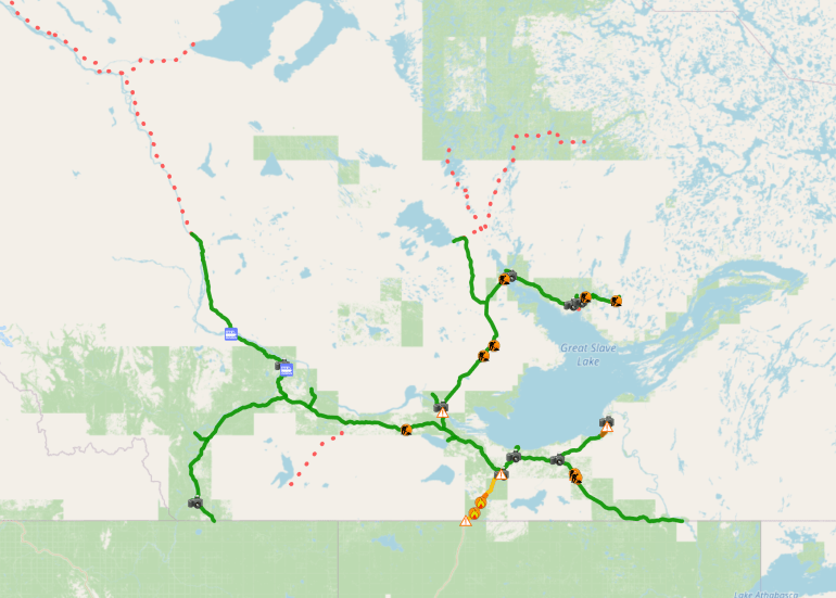 NWT upgrades its online highway conditions map