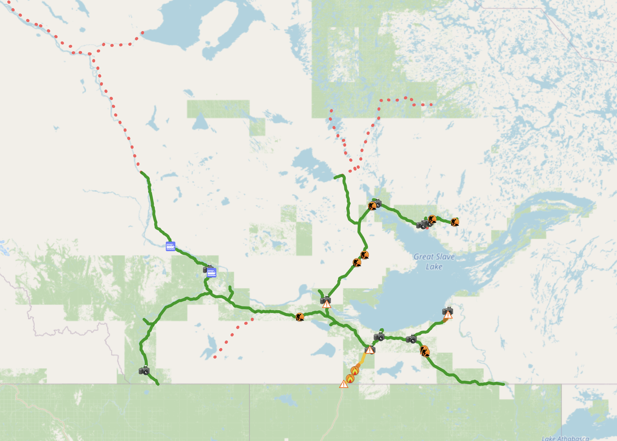 NWT upgrades its online highway conditions map