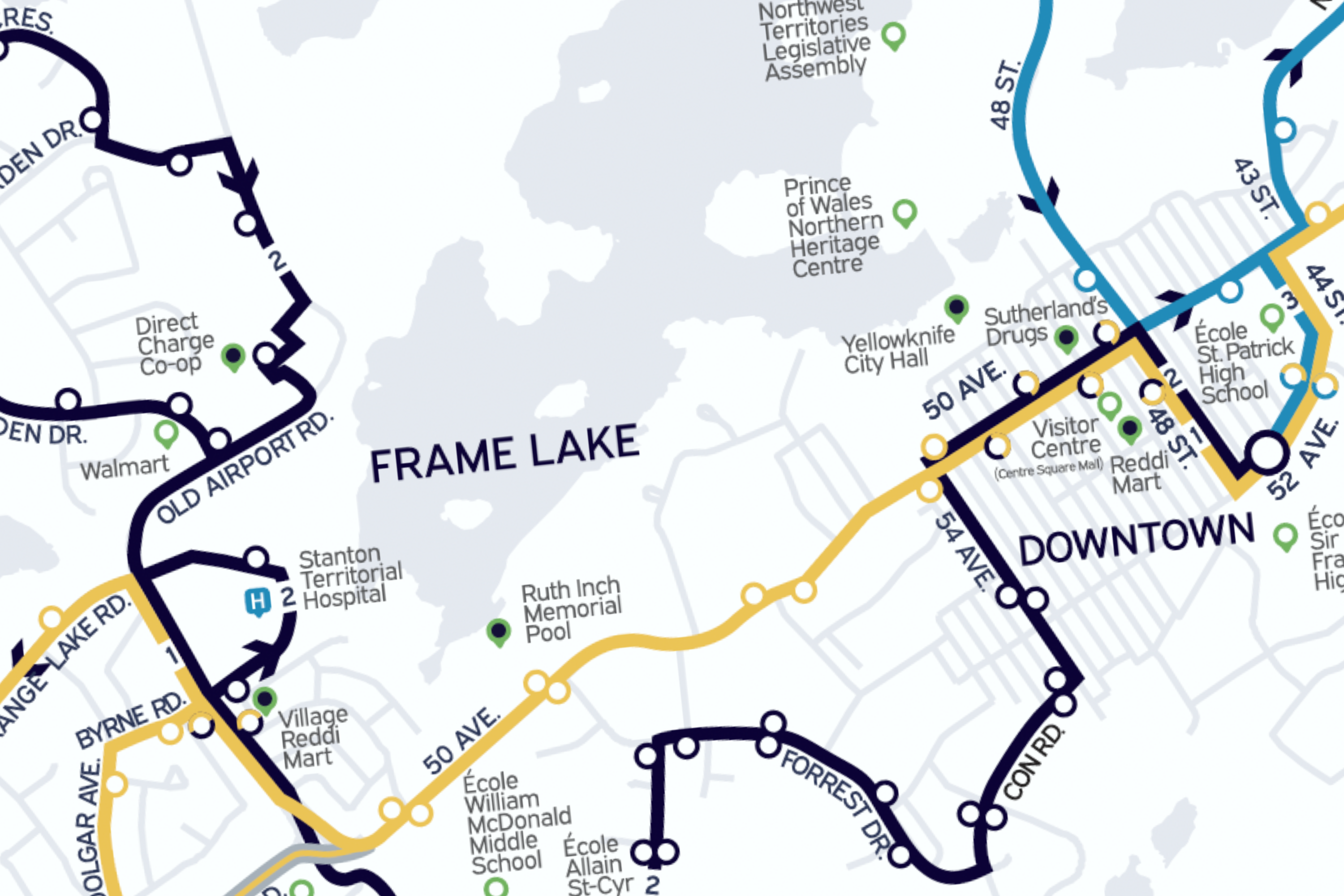 New Yellowknife transit routes kick in on Tuesday