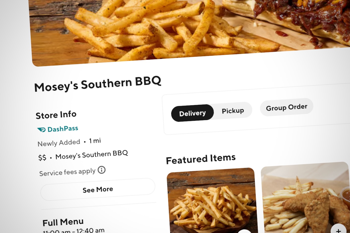 What the heck is this Mosey’s Southern BBQ in my DoorDash?