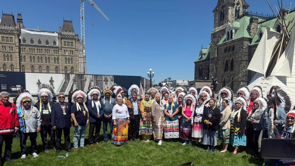 Dene national chief joins treaty rights rally in Ottawa