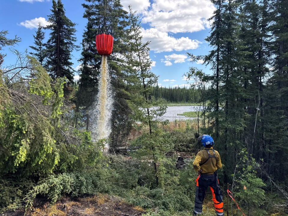 Crews begin work on new wildfire northwest of Fort Simpson