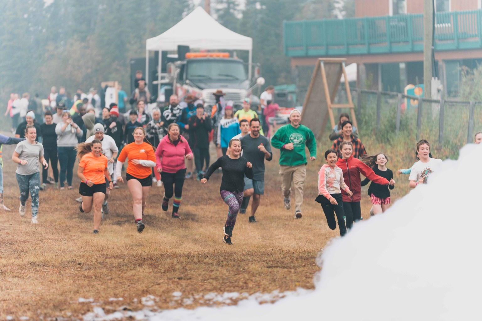 In pictures: Defying smoke, YK mud run has record-breaking year
