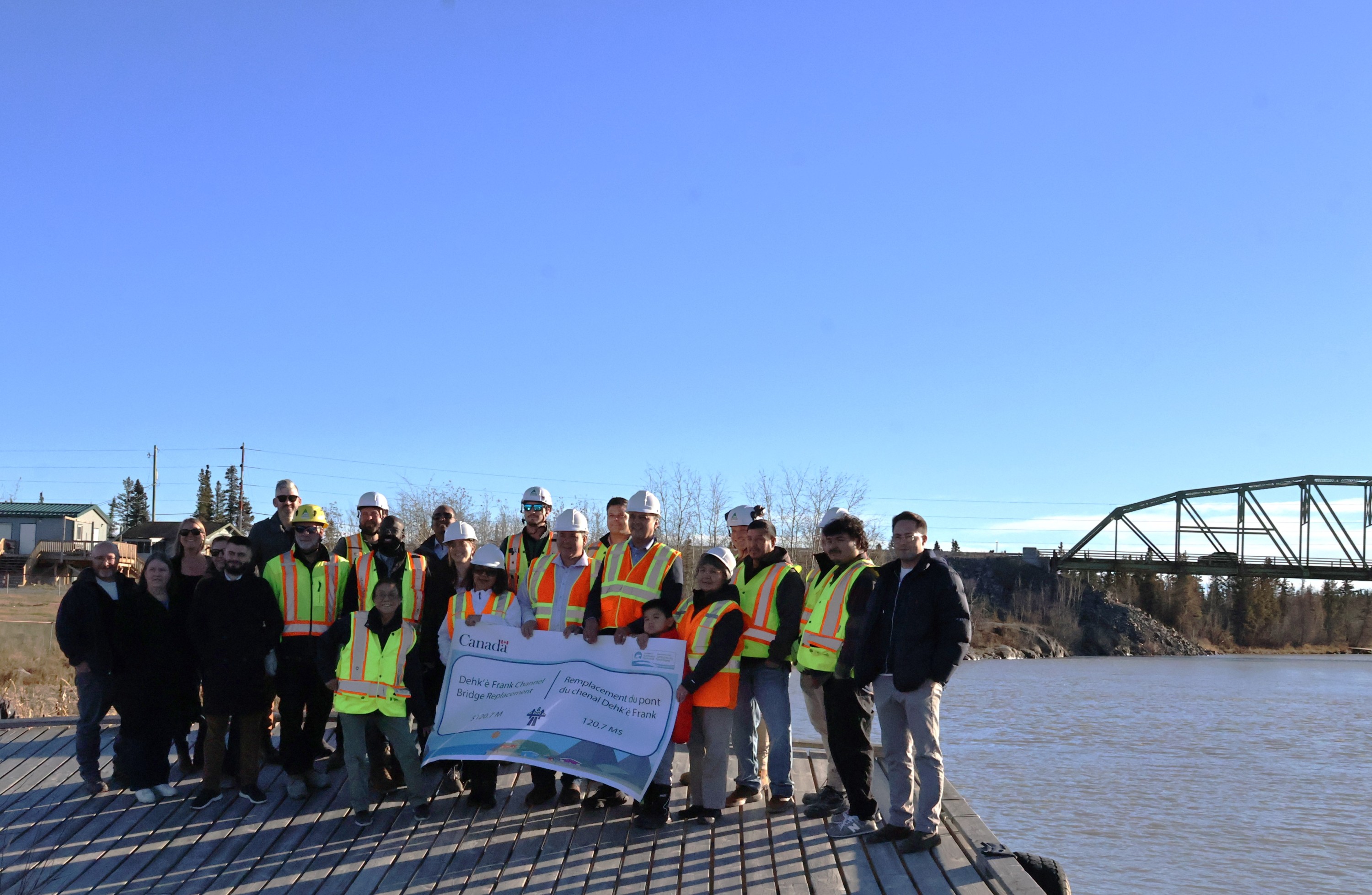 ‘History in the making.’ Frank Channel bridge construction starts