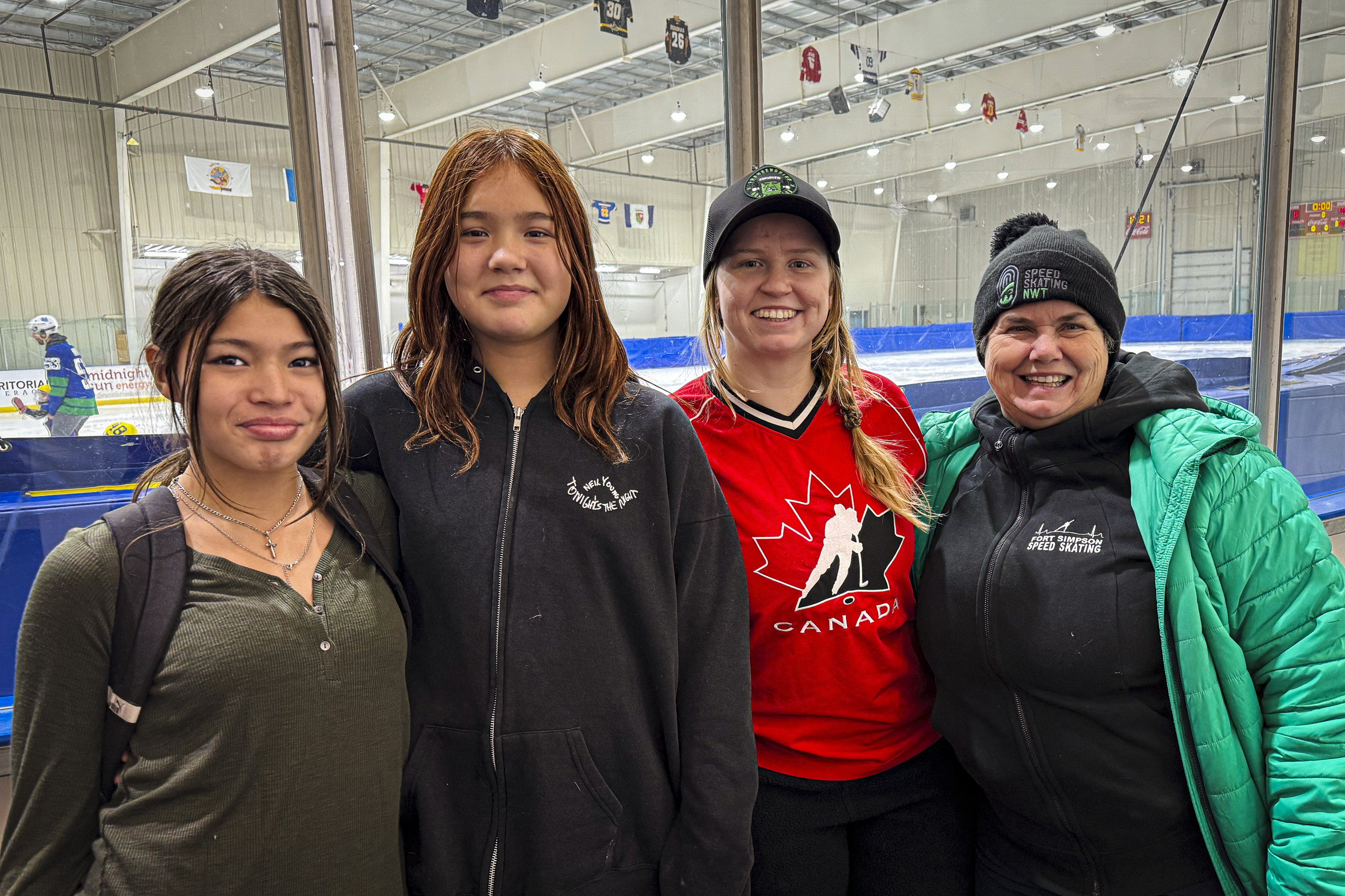 No ice in Fort Simpson? No problem for these speed skaters