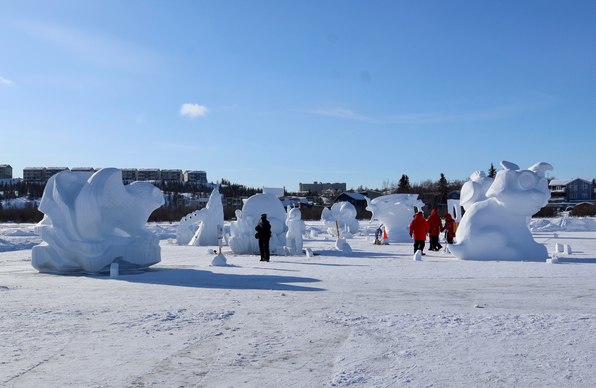 In pictures: Yellowknife’s international snow carving symposium