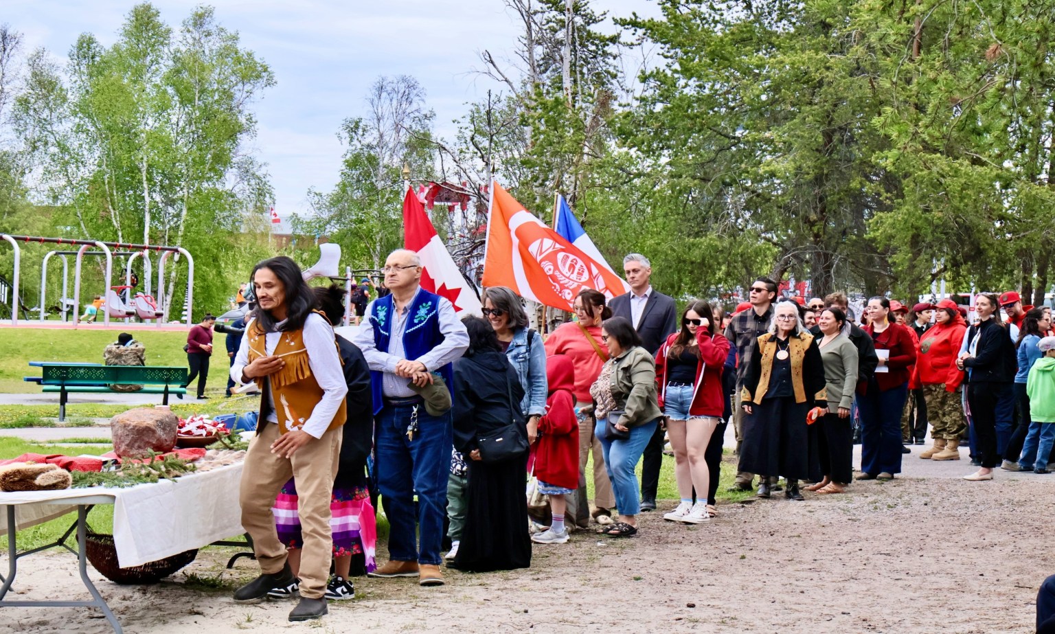 Residential schools monument site consecrated in Yellowknife